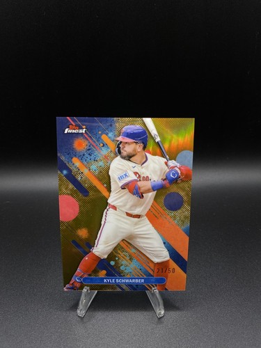 2025 Topps Finest - Common Kyle Schwarber #88 Gold Refractor /50 | eBay