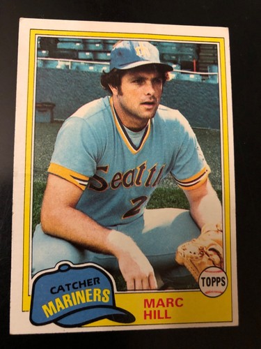 1981 Topps #486 Mariners Marc Hill Baseball Card | eBay