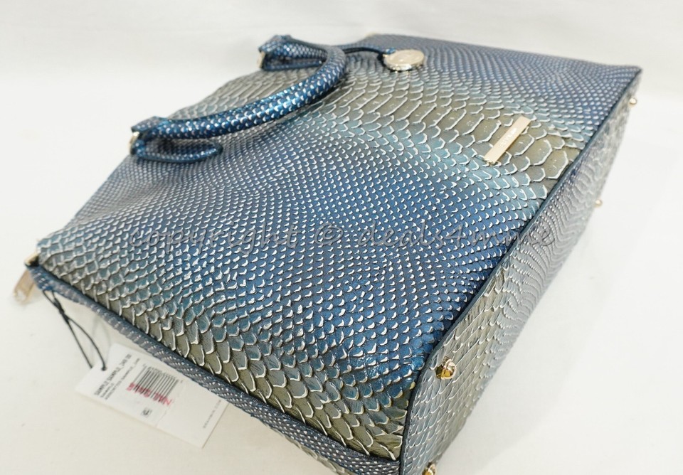 NWT RARE Sample Brahmin Large Duxbury Satchel/Shoulder Bag in Metallic ...