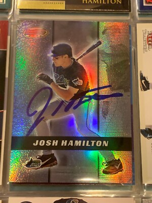 JOSH HAMILTON AUTOGRAPHED SIGNED 2000 BOWMAN'S BEST CARD RAYS COA | eBay
