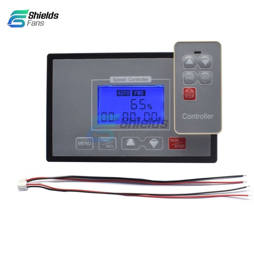 LCD Digital PWM Wireless Remote Control DC Motor Speed Controller DC10 ...