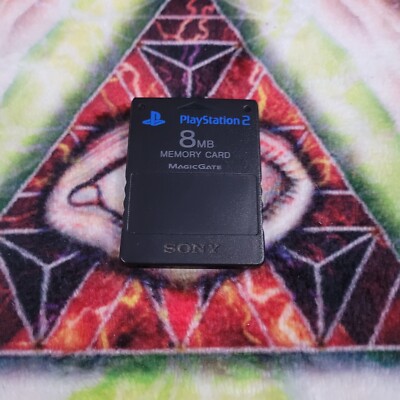 Sony Playstation 2 PS2 Official OEM MagicGate 8mb Memory Card Genuine ...