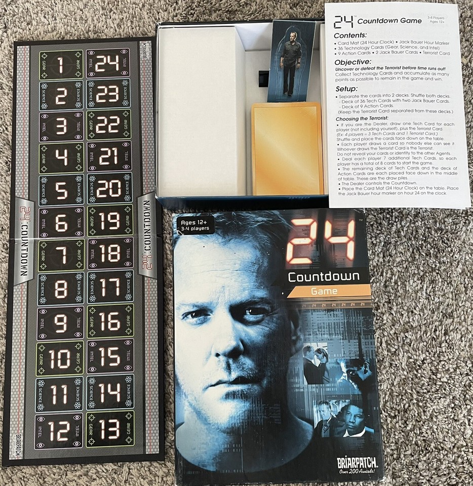 24 Jack Bauer COUNTDOWN Board Game TV Show Complete | eBay
