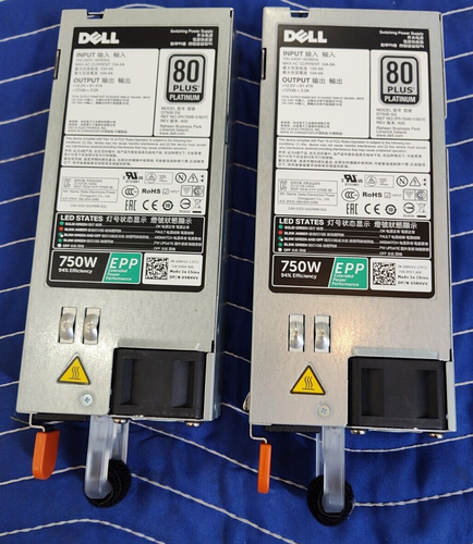 2 DELL 5NF18 750WP redundant Power Supply D750E-S6 | eBay