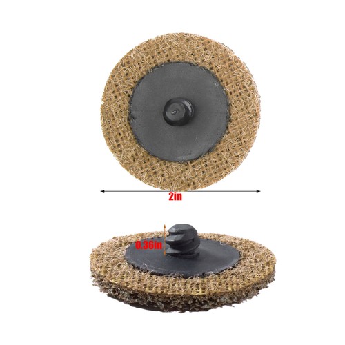 50Pc 2" Coarse/Medium/Fine Roloc Scotch Pads Roll Lock Surface Sanding ...