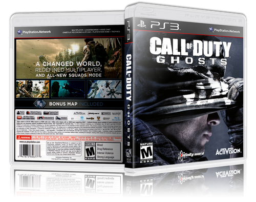 Call Of Duty Ghosts Replacement PS3 Cover and Case. NO GAME!! | eBay