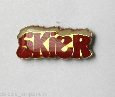 SKI SKIER SKIING LAPEL PIN BADGE 3/4 INCH | eBay