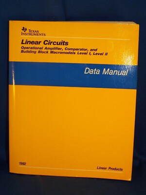 Texas Instrument Linear Circuits 1992 With Software on 5.25 Floppy Disk ...