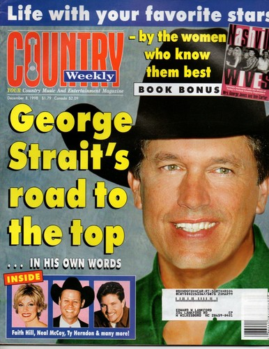 Country Weekly Magazine December 8 1998 George Strait Ty Herndon Pam ...