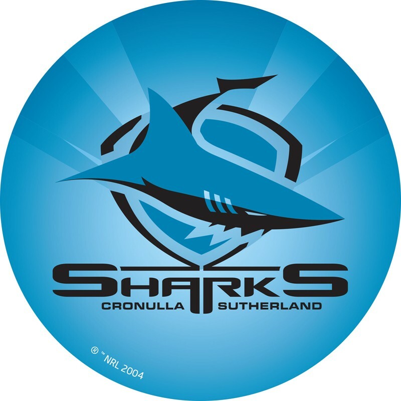 Cronulla SHARKS Edible Cake Topper NRL Rugby League Images Round A4 or ...