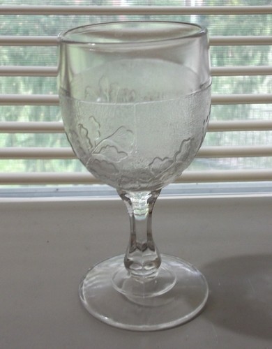 EAPG 1892 Specialty Glass Maiden Fern/Stippled Maiden Hair Fern Goblet ...