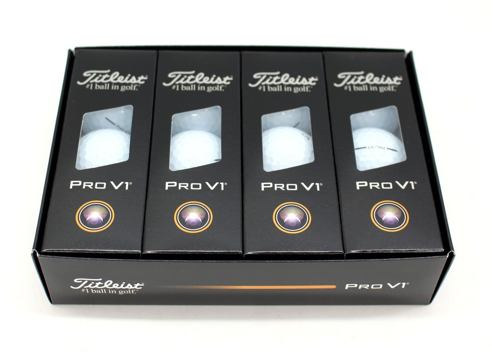 Titleist Pro V1 Golf Balls - Dozen Set of 12 - White - New In Box! | eBay