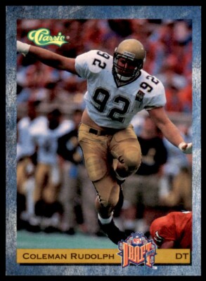 1993 Classic Coleman Rudolph . New York Jets #65 | eBay