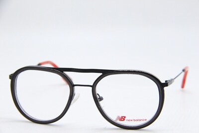 NEW NEW BALANCE NB 4126-3 BLACK RED AUTHENTIC EYEGLASSES 50-19 | eBay