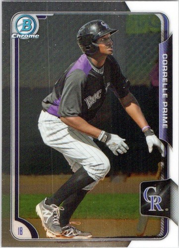 2015 Bowman Chrome Prospects #BCP210 Correlle Prime Colorado Rockies | eBay