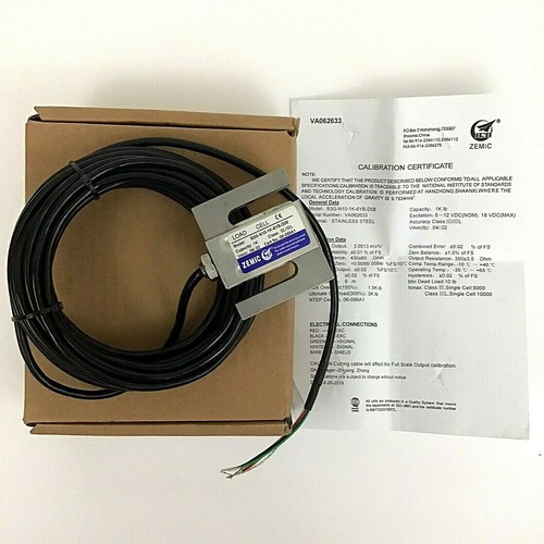 Zemic B3G-N10-1K-6YB-D08 Stainless Steel Load Cell 1K Capacity | eBay