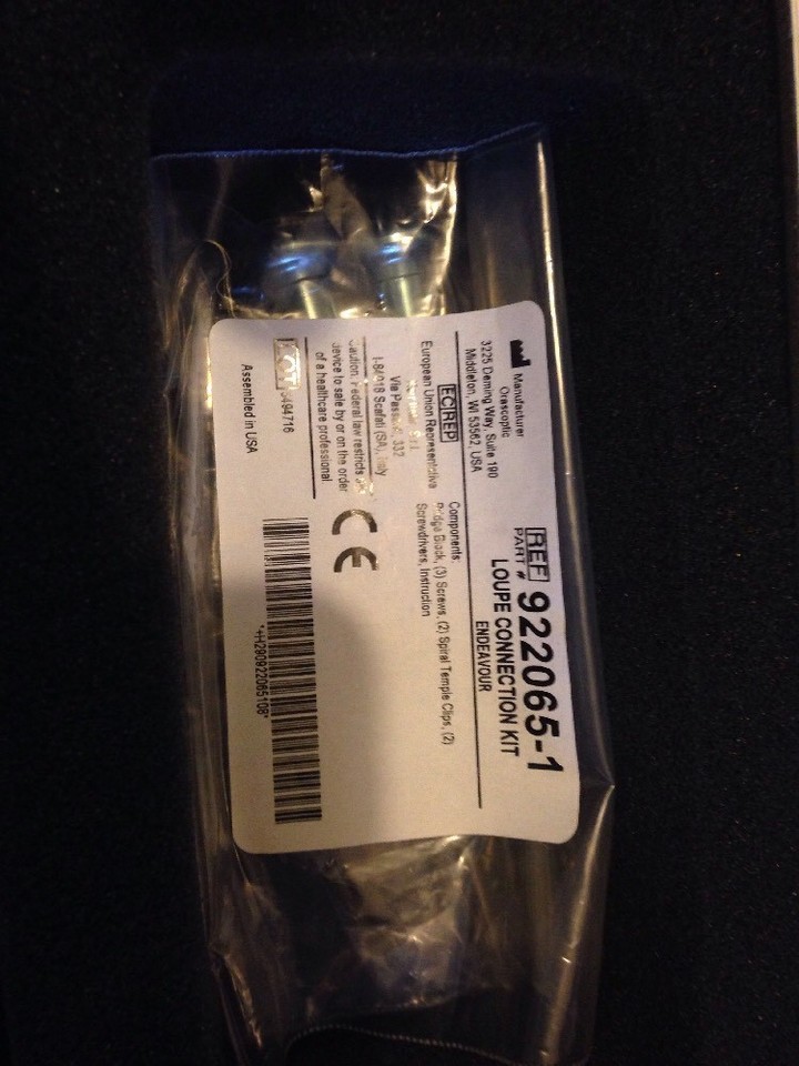 Orascoptic Loupes 2.0x + Zeon Endeavor Light w/ Case, -4.00 Rx in ...