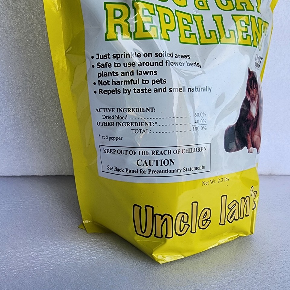 Uncle Ian's 2.3 lb Dog & Cat Repel Bag Safe & Effective for Gardens ...