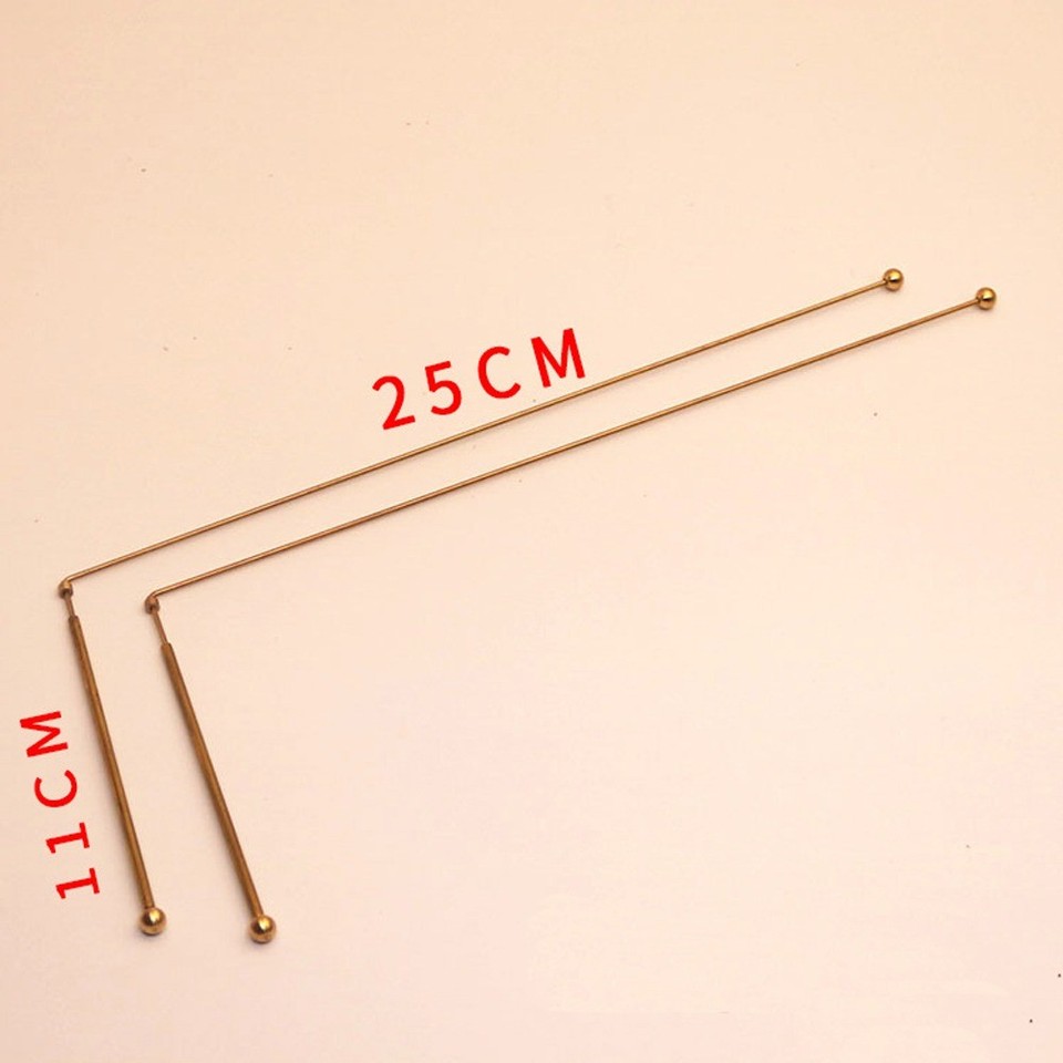 2PCS Pure Copper Ghost hunting equipment Divining Rods Ghost Hunting ...
