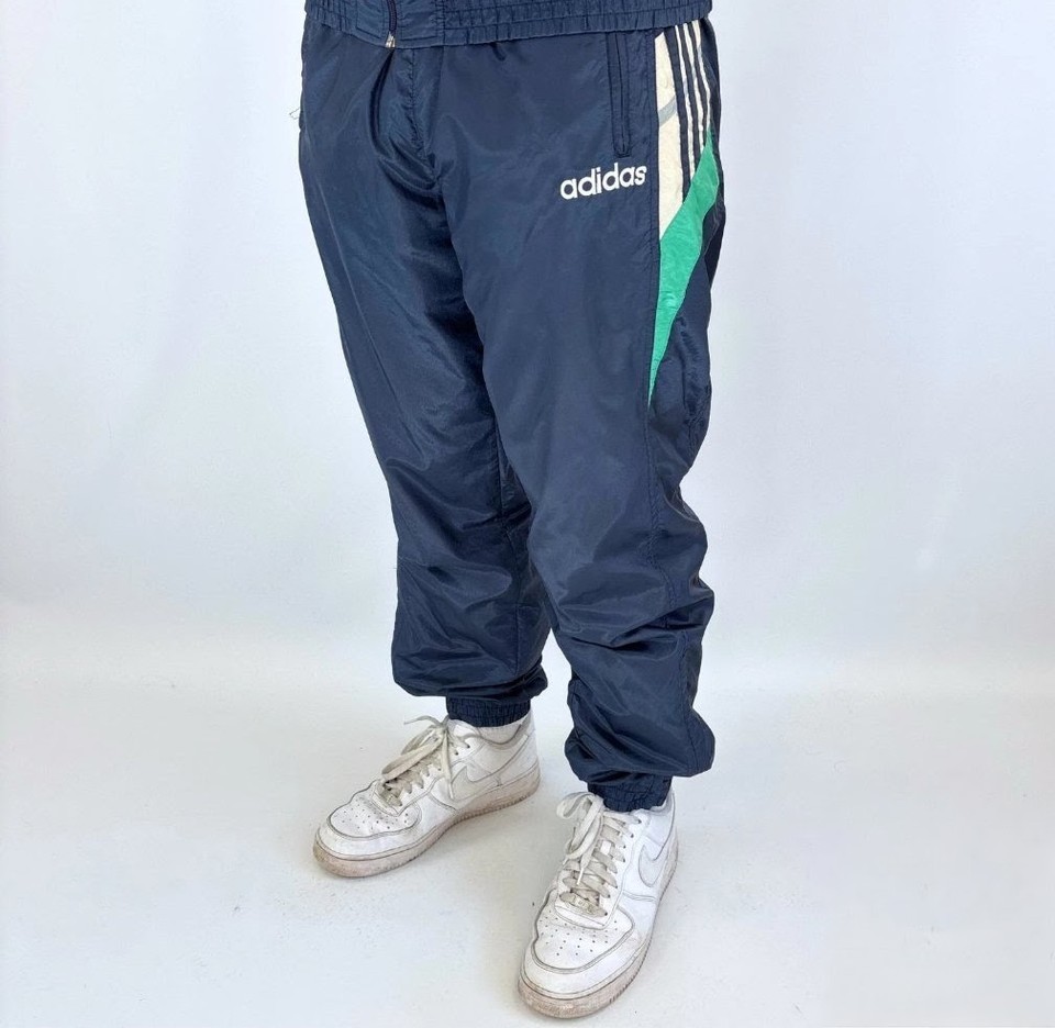 Vintage Early 90s Adidas Nylon Tracksuit Set Large Retro Excellent ...