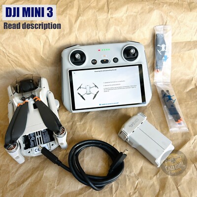 Unbound &Tested DJI Mini 3 Camera Drone (with RC Screen Remote) +OEM ...