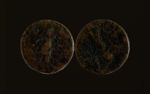 💰 1718 Russian Imperial copper coin Polushka (1/4 Kopeck), PETER I, the ...