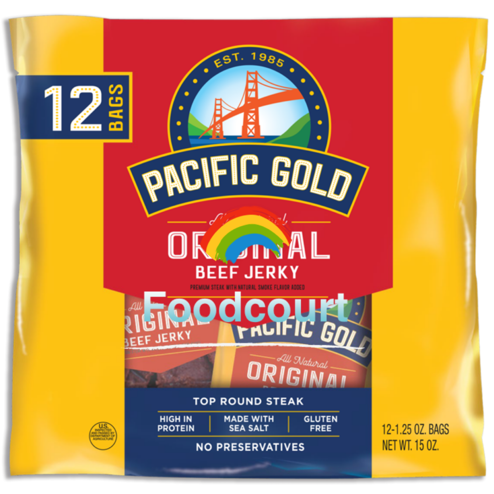 Pacific Gold All Natural Original Flavour Beef Jerky 12 ct 15 oz | eBay