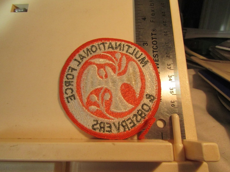 Multinational Force & Observers Patch VG black lettering Israel Egypt ...