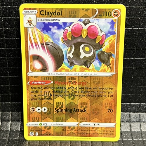Claydol #94/195 Silver Tempest Pokemon Reverse Holo Uncommon Card | eBay