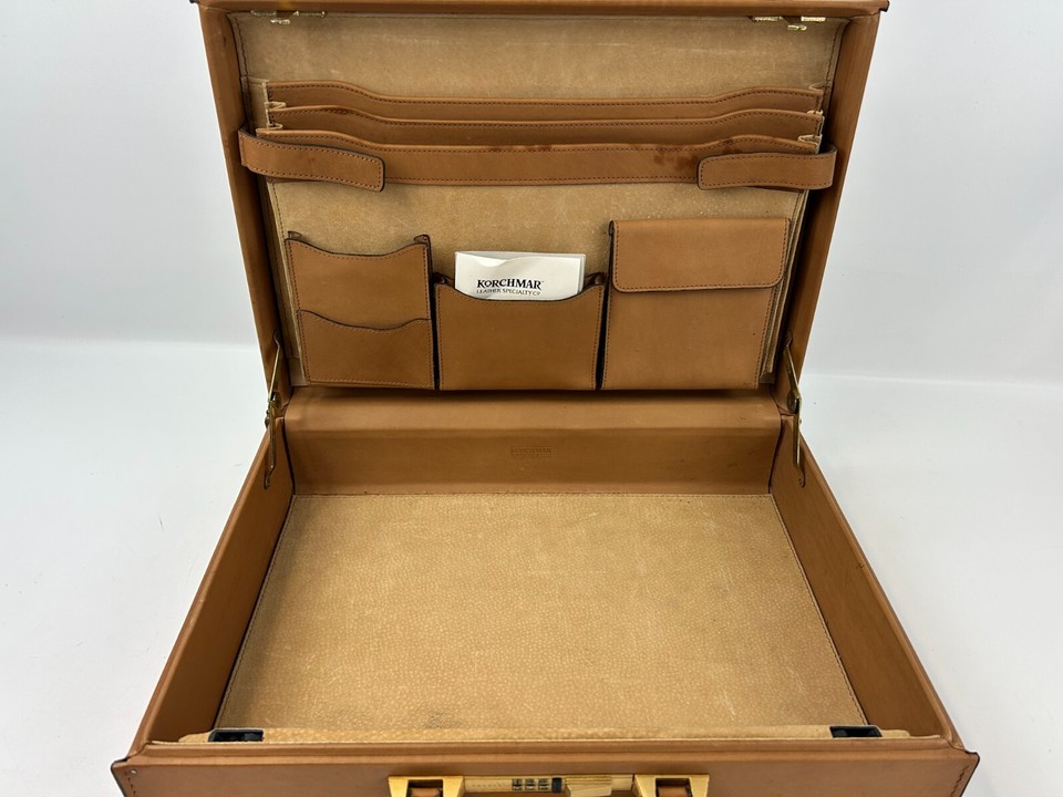 Vintage Leather KORCHMAR Professional Business Attorney Travel ...
