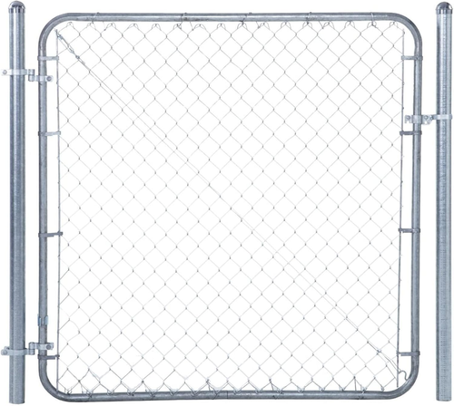 Chain Link Fence Gate Kit with round Corner Frame (24"-72" W X 6' H ...