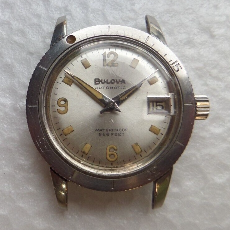 ANTIQUE VINTAGE OLD BULOVA WATERPROOF AUTOMATIC 666 FEET | eBay