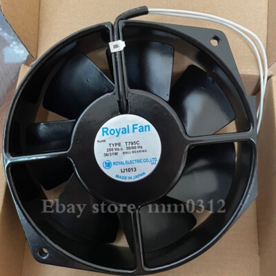 1pcs ROYAL FAN T795C 200V 36/31W 17538 17CM high temperature AC cabinet ...