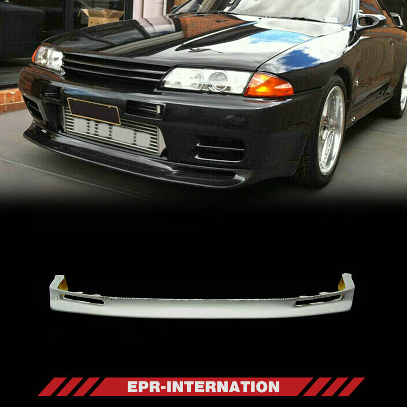 For Nissan Skyline R32 GTR Fiberglass JUN Style Front Lip Bumper ...