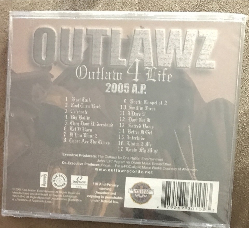 Outlawz ‎– Outlaw 4 Life: 2005 A.P. - Explicit Version - NEW CD - 17 ...