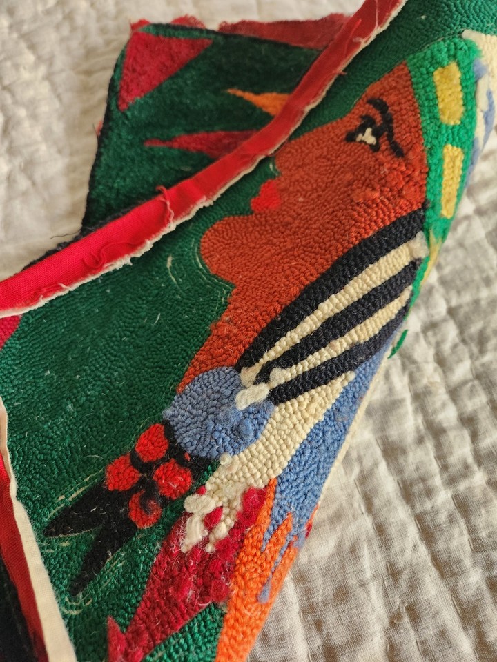 Vintage Needlepoint Native American Indian Chief Pillow Top/Wall ...