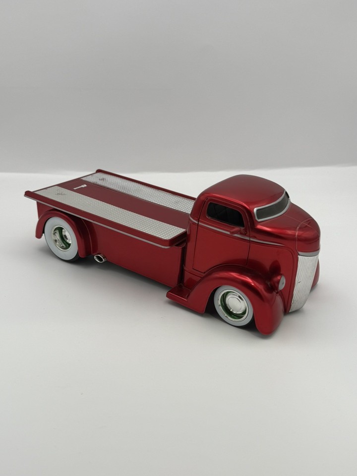 Jada 1947 Ford COE Sliding Bed Flat Car Transport Blue 1:24 Diecast ...