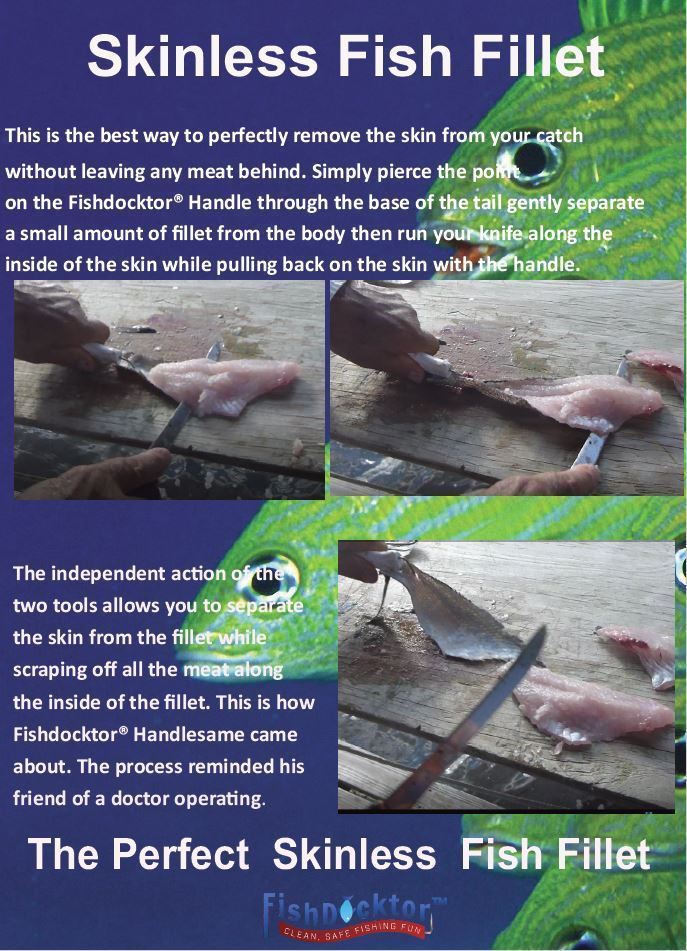 Fish Docktor ® Handle Safety Processing Gaff Tool for Fishing Hunting ...