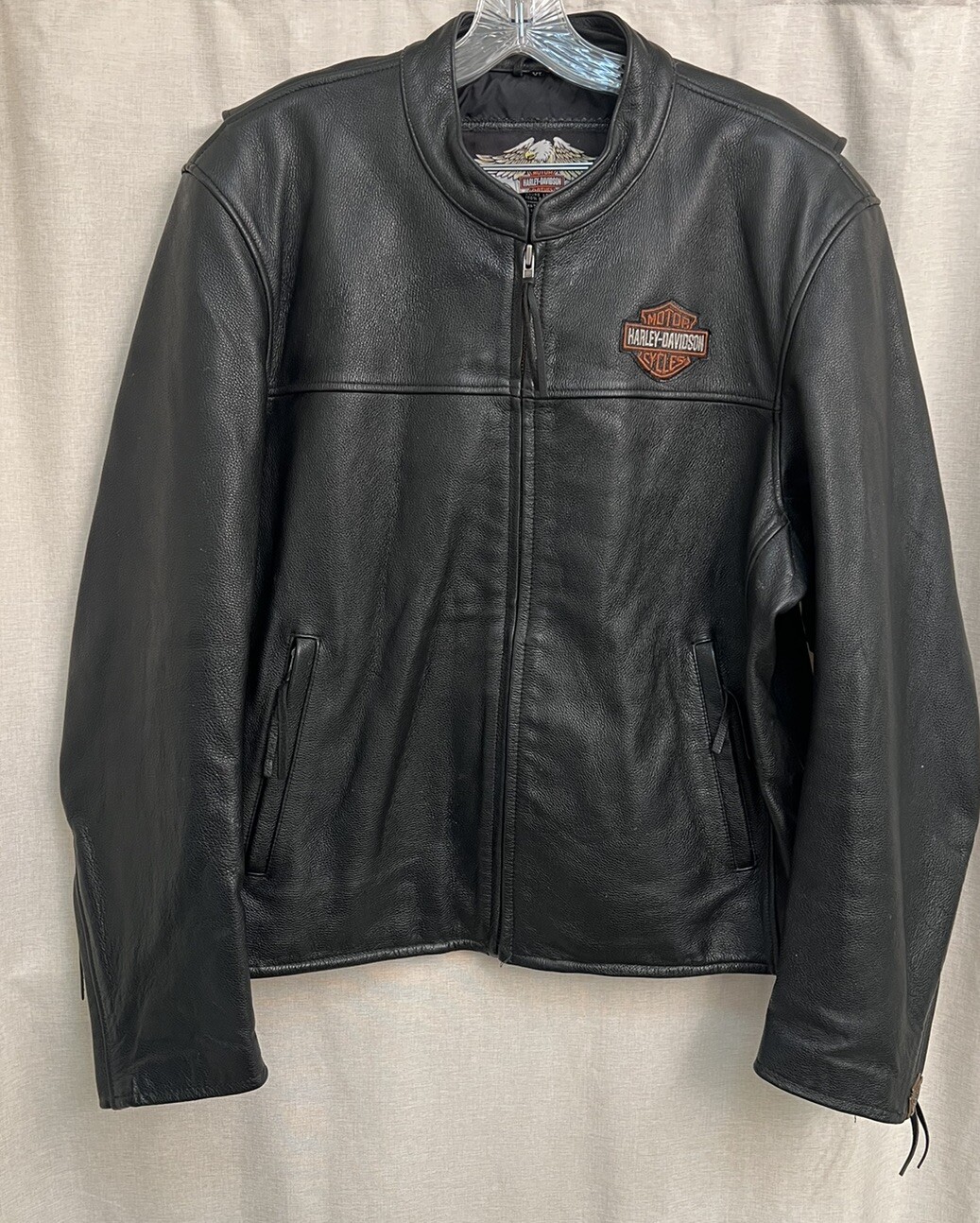 Harley Davidson Real Leather Men’s Riding Jacket XL V… - Gem