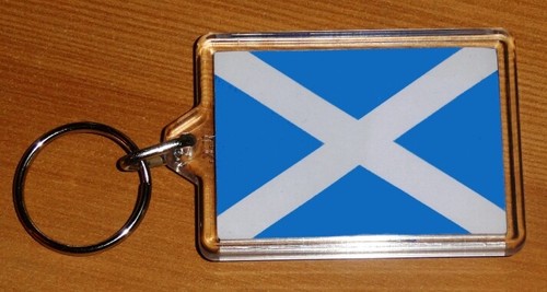 Scotland Saltire Flag Keyring Double Sided Key Ring | eBay
