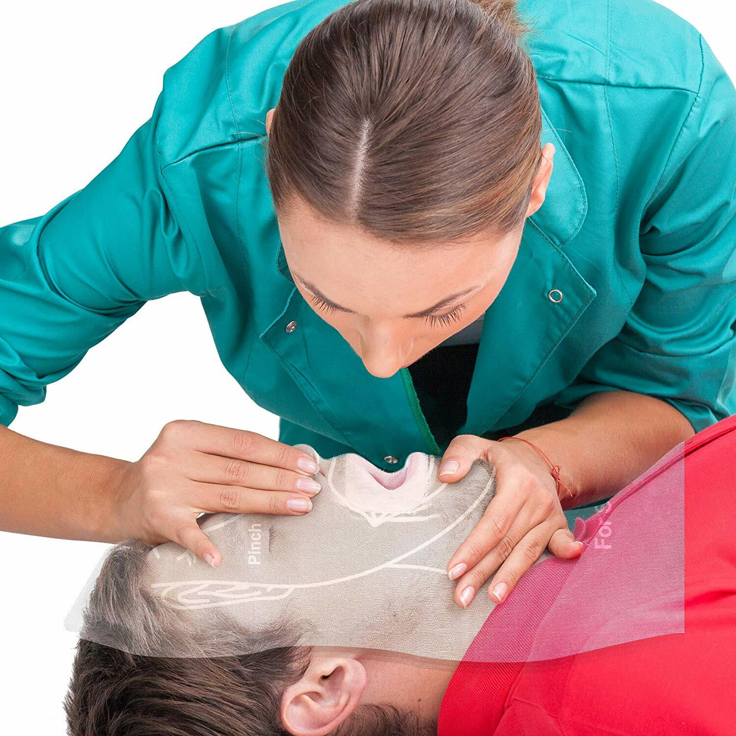 25 Pack CPR Face Shield Mask Emergency First Aid Resuscitation Mouth To ...