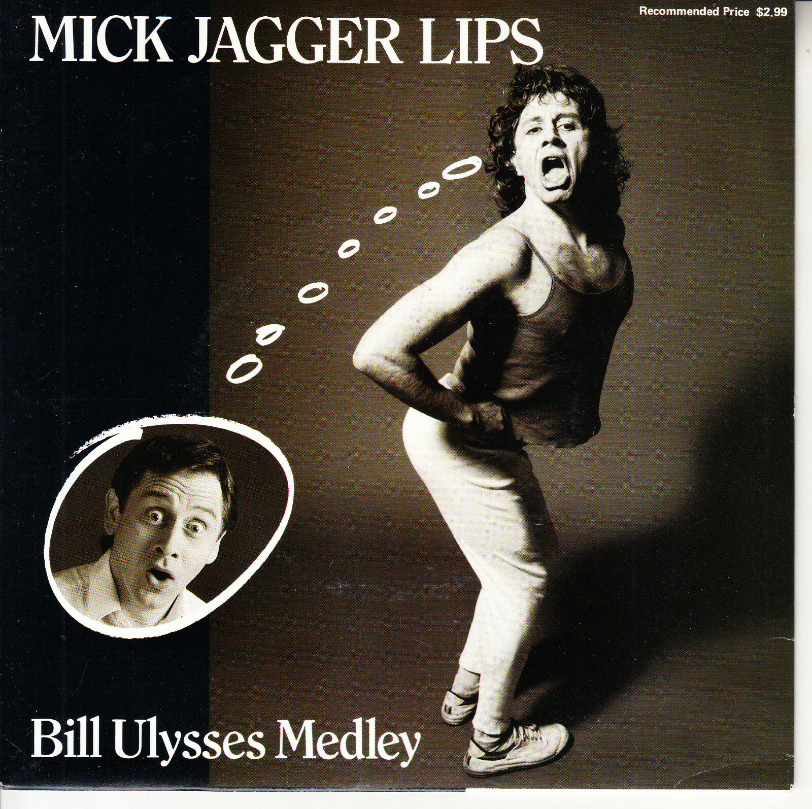 BILL ULYSSES MEDLEY Mick Jagger Lips PICTURE SLEEVE 7" 45 rpm vinyl ...