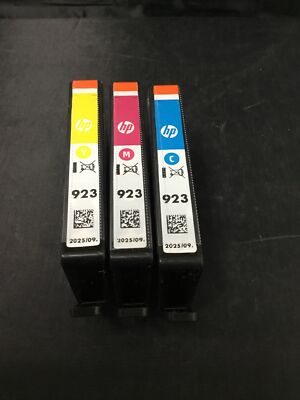 Authentic HP 923 Ink Cartridges 3 PACK C/M/Y (6C3Y4LN) Expires ...