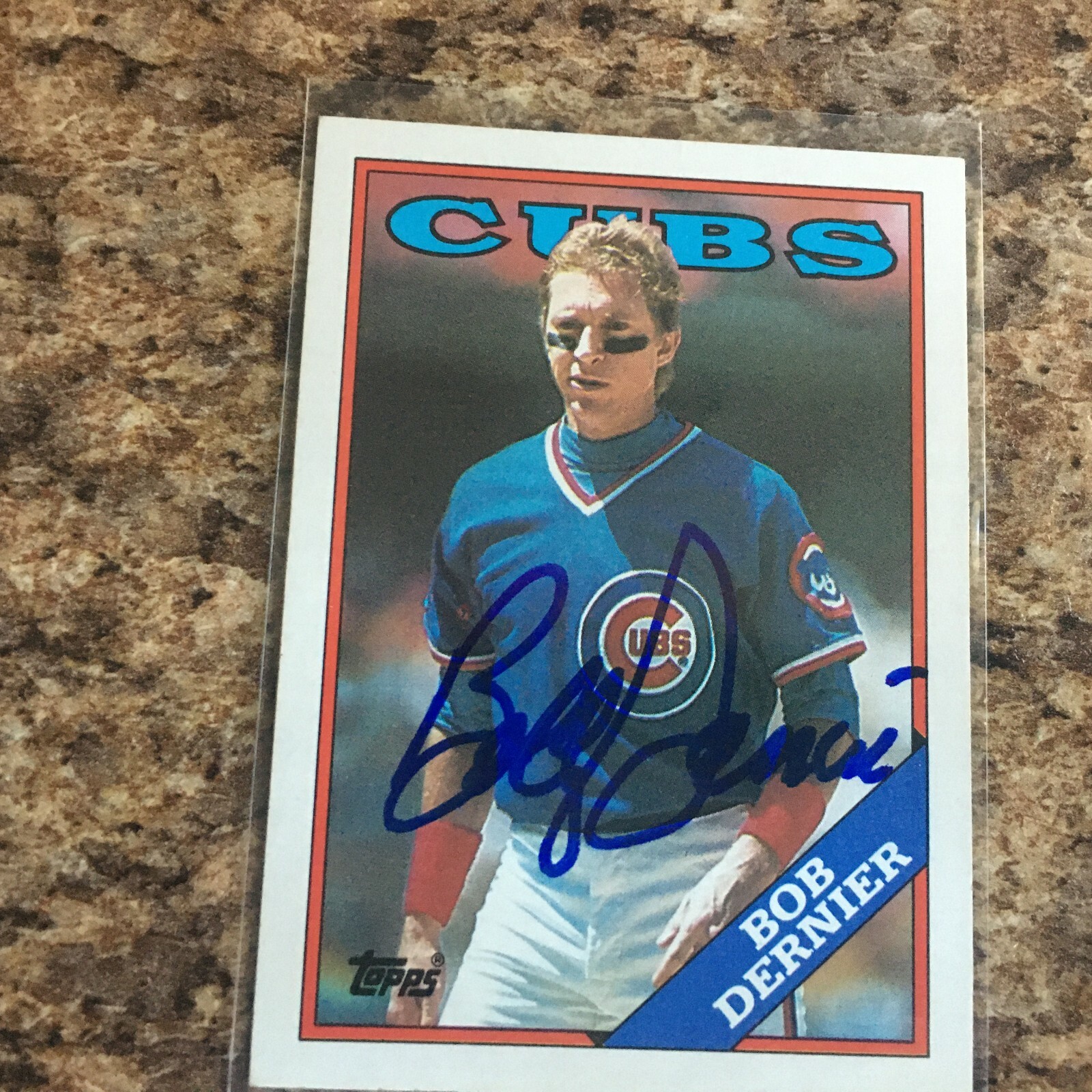Bob Dernier Signed 1988 Topps Auto Chicago Cubs | eBay