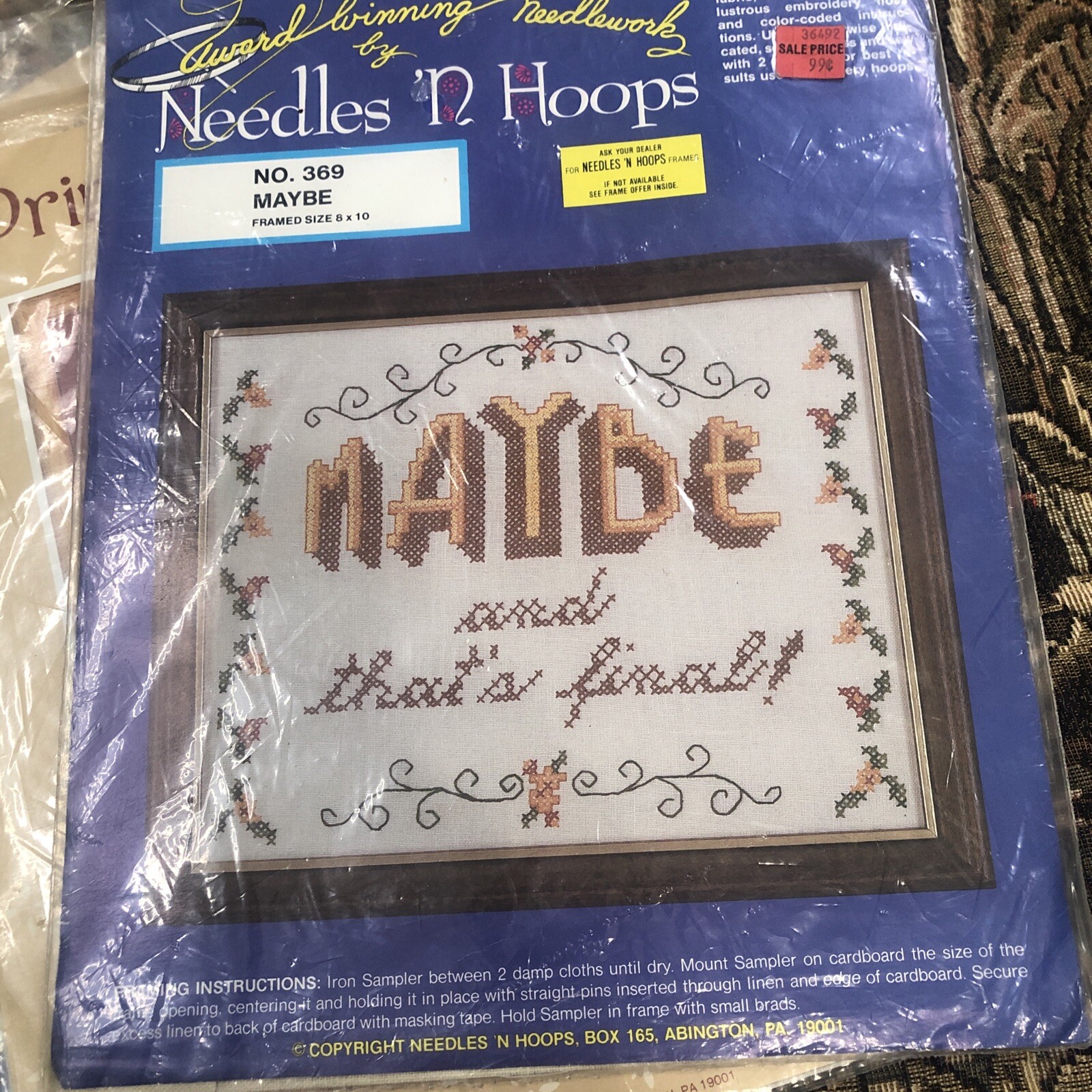Needles 'N Hoops Lot of 7 Needlepoint Kits Prints Charming | eBay