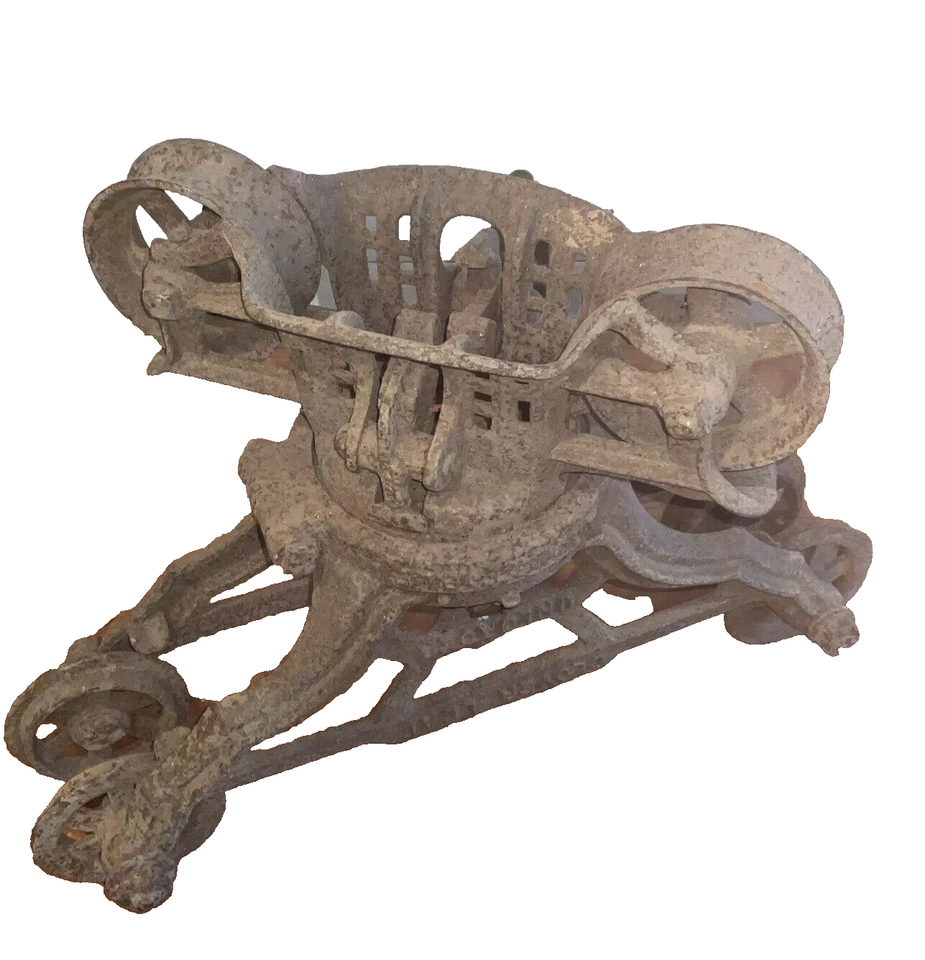 Antique Clover Leaf Hay Unloader Sure Lock H455 Barn Trolley | eBay