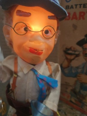 Vintage Charley Weaver battery operated bartender toy made by Rosko ...