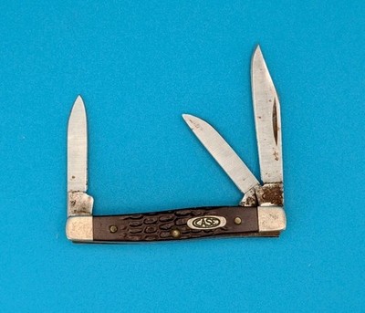CASE XX USA 6333 SS MINI STOCKMAN 3 BLADE POCKET KNIFE! USED! NO ...
