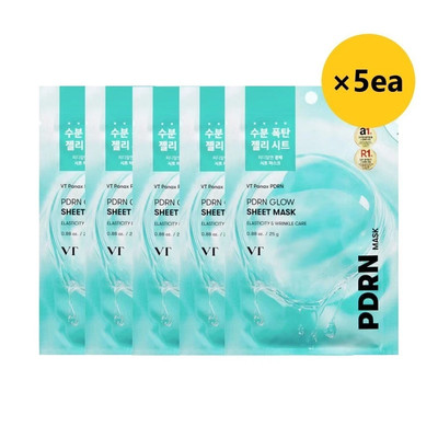 VT PDRN Glow Sheet Mask 25g x 5ea K-Beauty | eBay