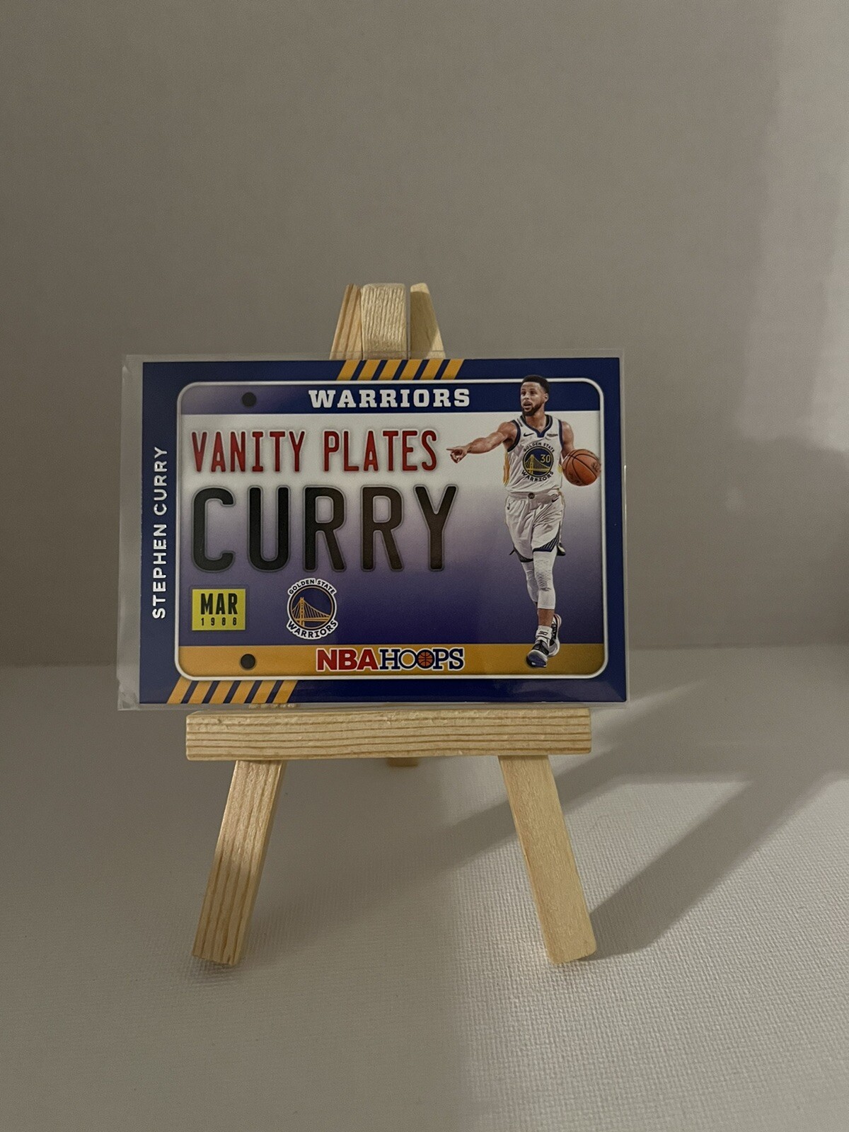 NBA Hoops 2020-21 Vanity Plates Stephen Curry Golden State Warriors #16 ...